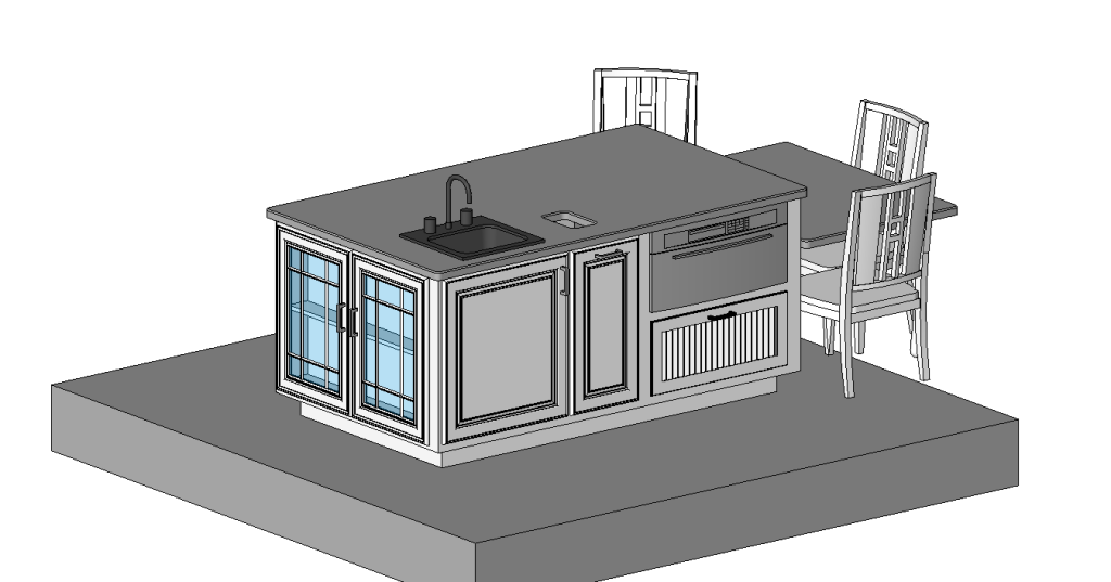 Revit Families & BIM Objects Of Kitchen Countertops ¡Free Download!