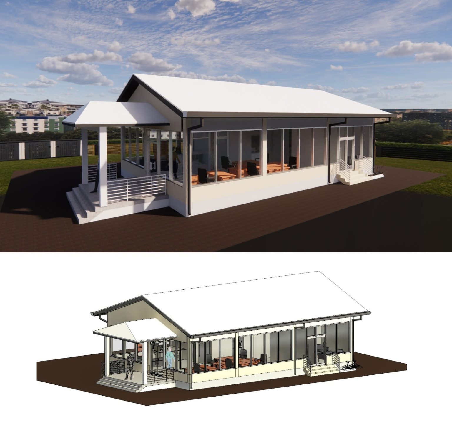 Contemporary Office Building Design In Revit | Free Download! (35.88 MB ...