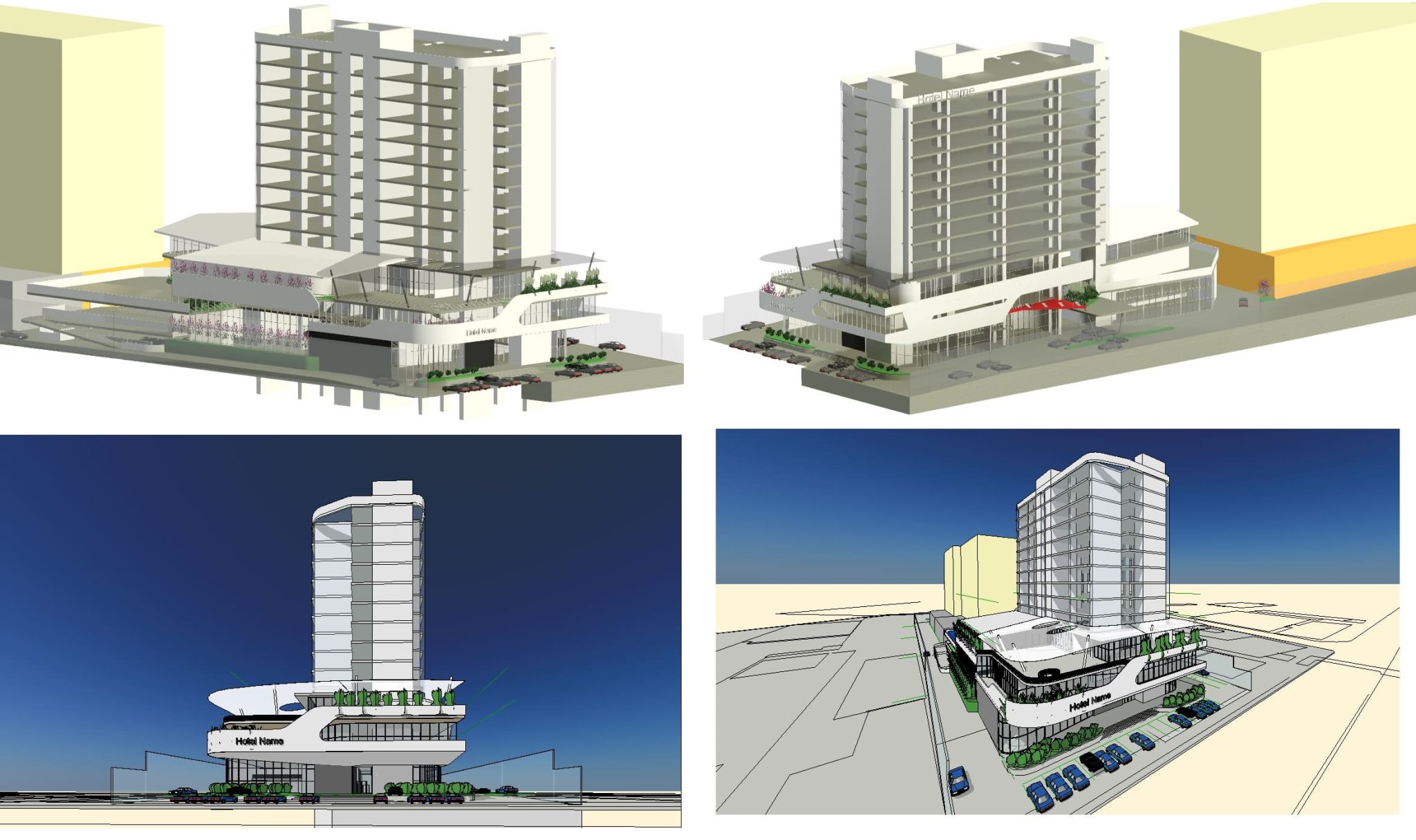Concept Study For Boutique Hotel In Revit | Free Download! (16.93 MB ...