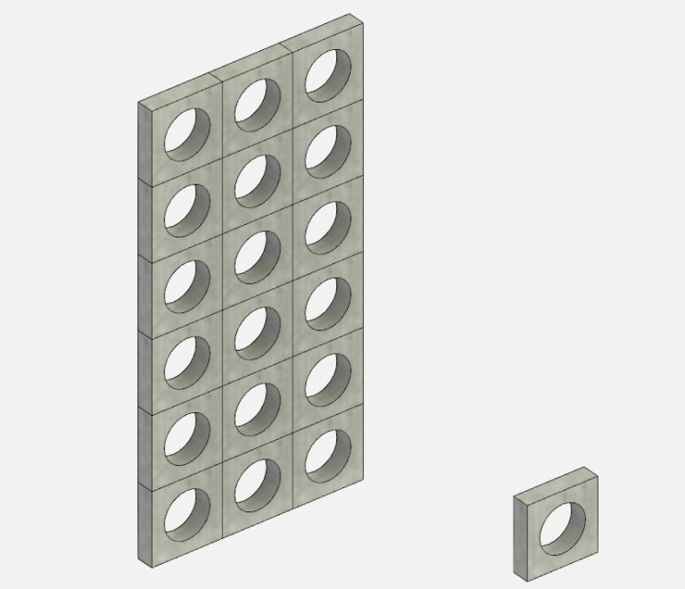 Perforated Metal Panel In Revit | Free Download! (1.04 MB) | Library Revit